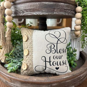 Blessed Home Mini Pillow 6” - Etsy