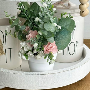 Farmhouse Spring Floral Arrangement Small Plant - Etsy