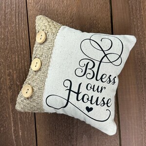 Blessed Home Mini Pillow 6” - Etsy