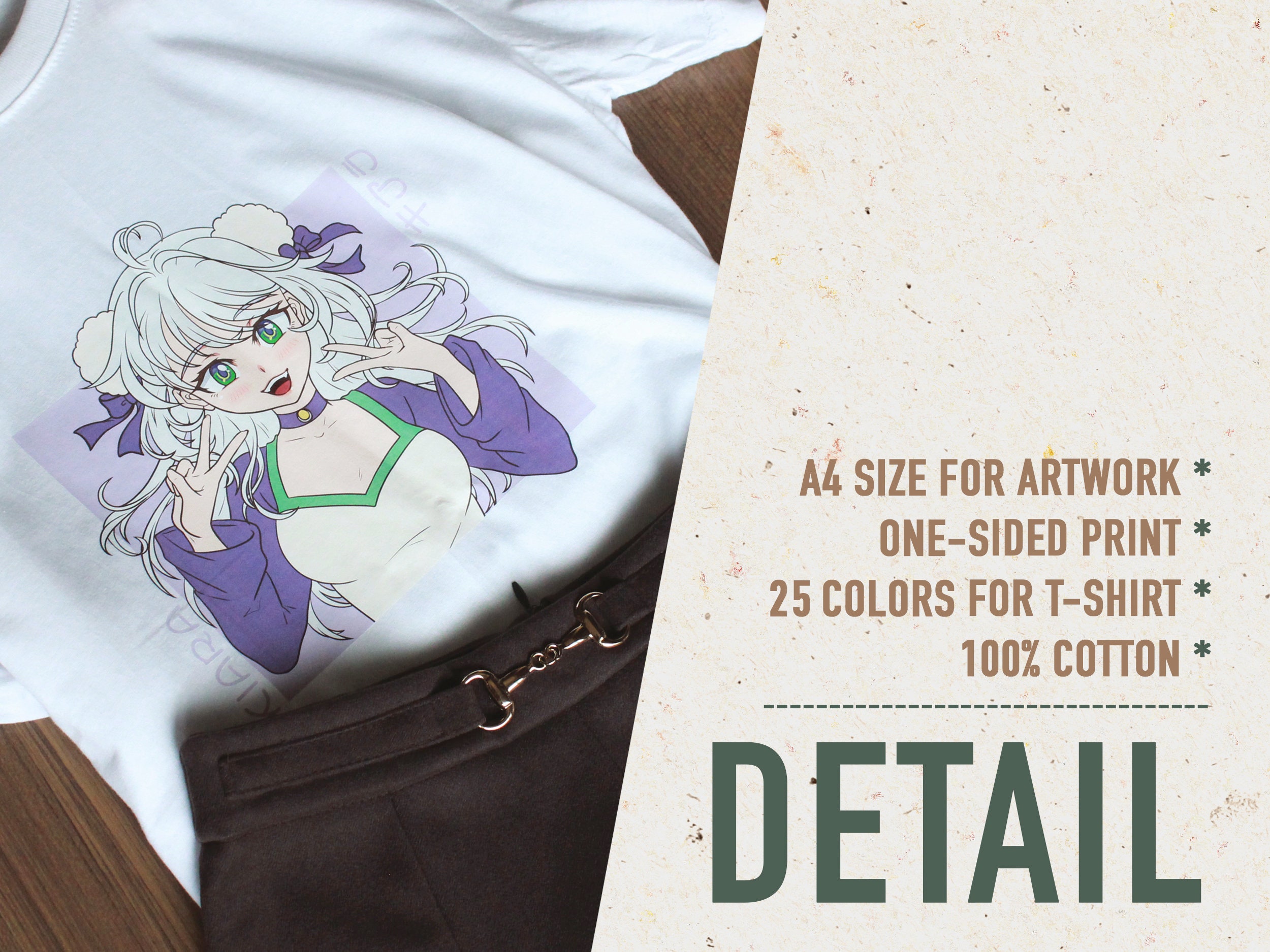 CUSTOM Anime T-shirt Commission | Etsy