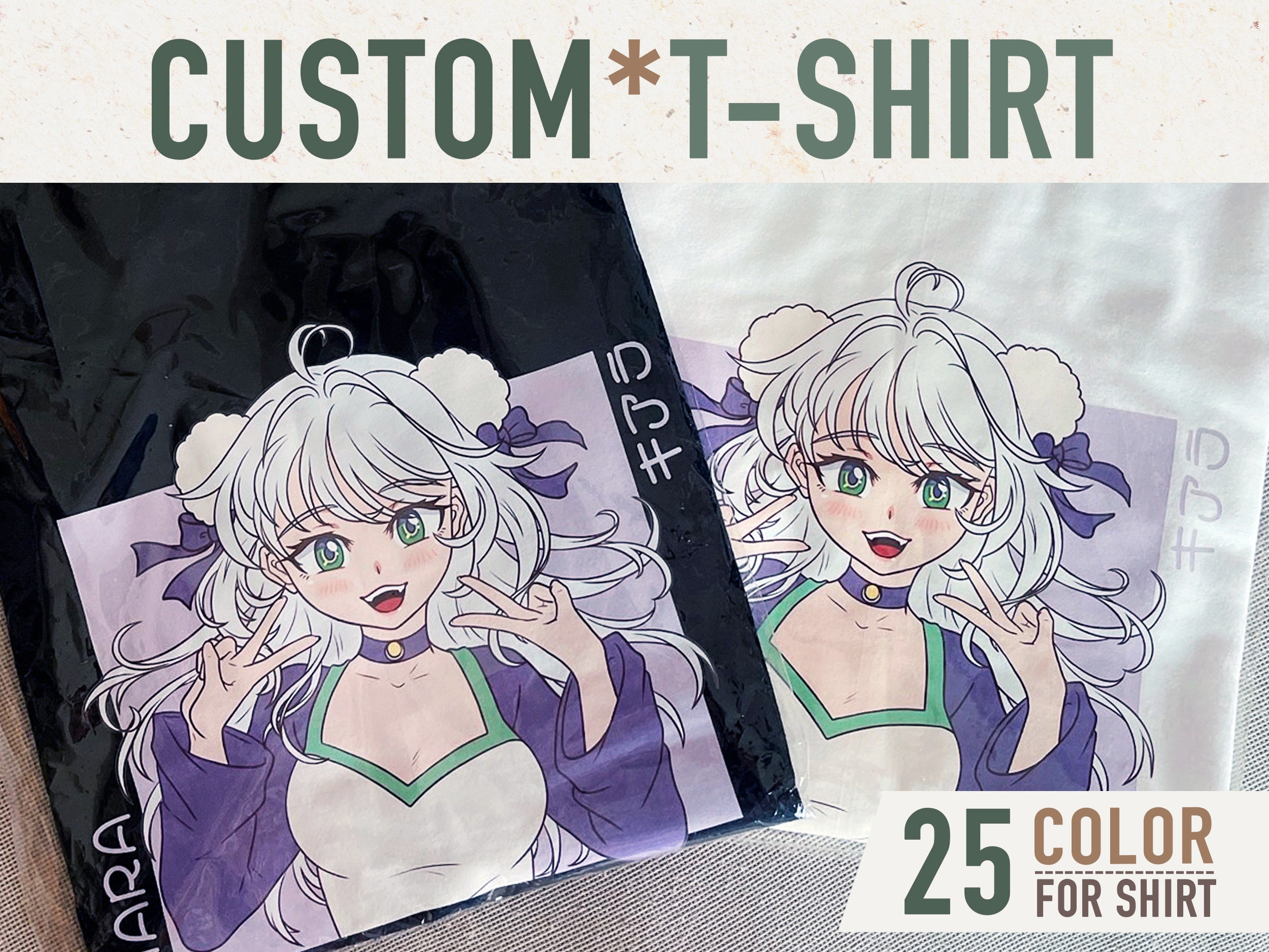 CUSTOM Anime T-shirt Commission - Etsy