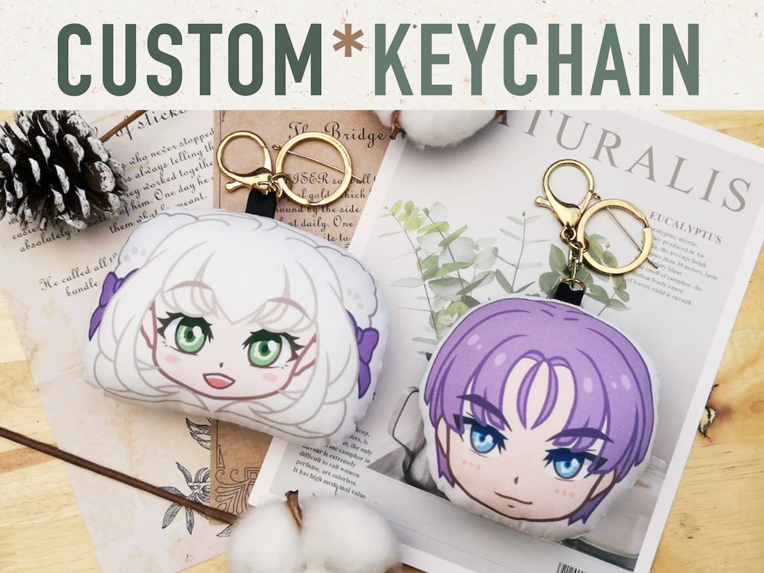 CUSTOM Anime Plush Keychain Commissions - Etsy