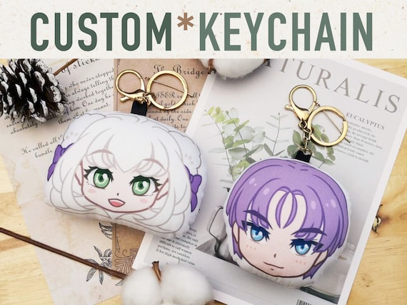 CUSTOM Anime Plush Keychain Commissions - Etsy