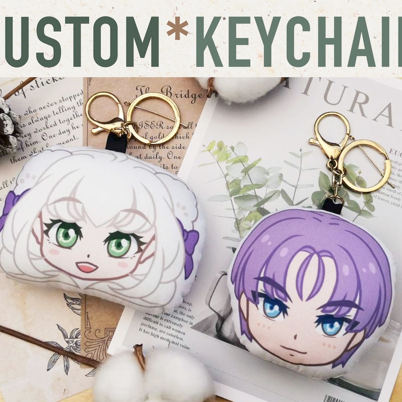 Custom Keychains Plush - Etsy