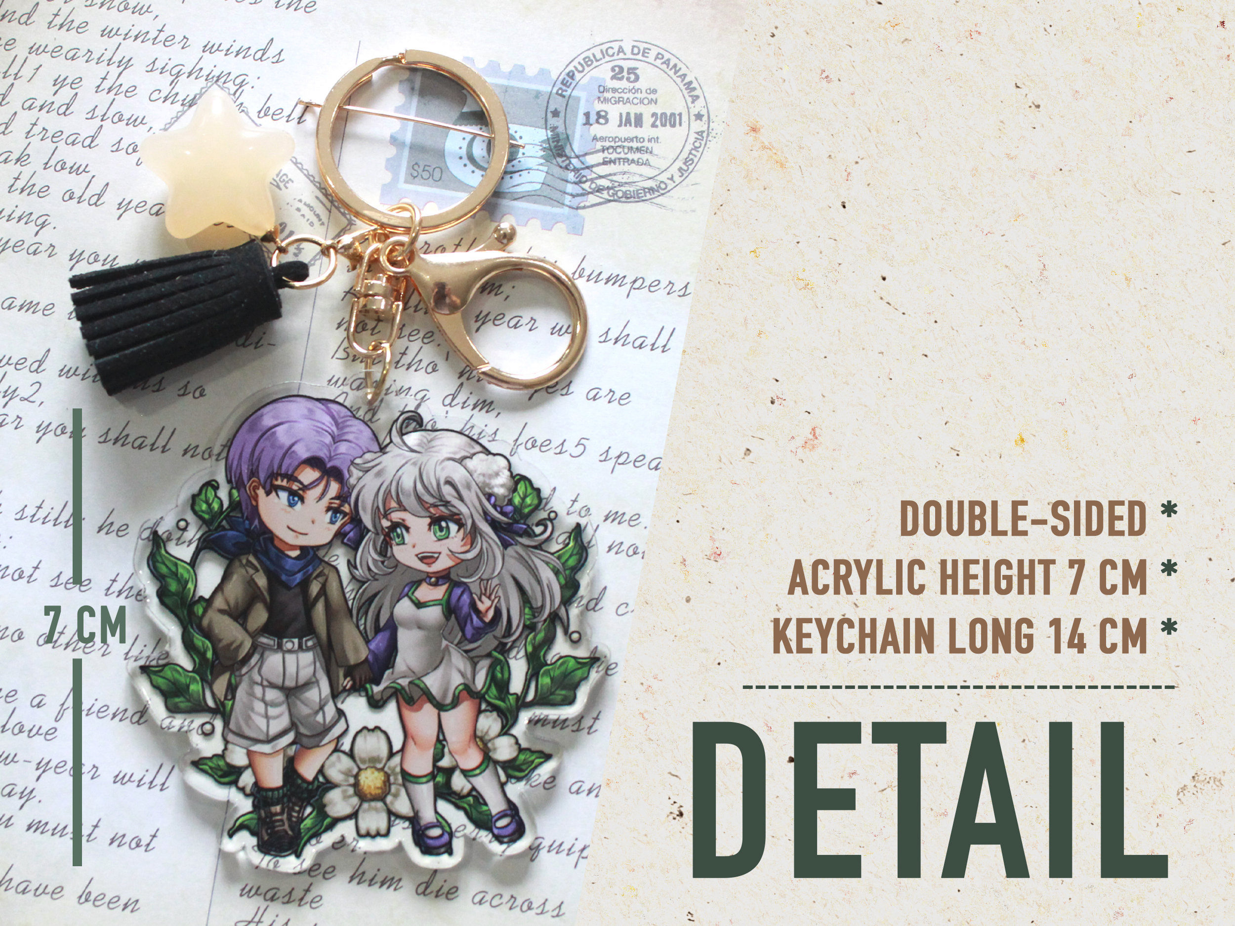 CUSTOM Anime Keychain Commissions - Etsy