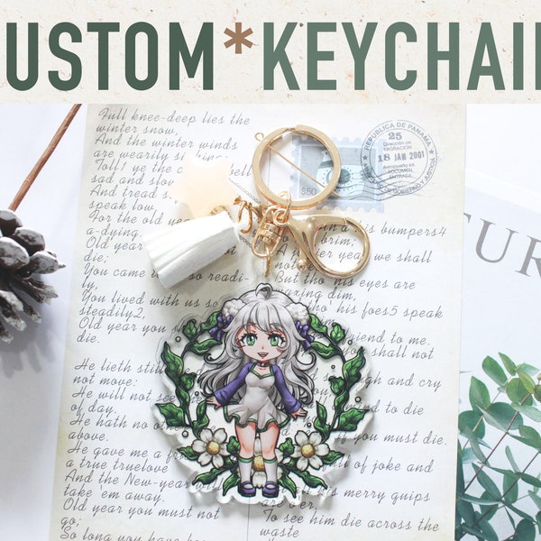 Anime Keychain - Etsy