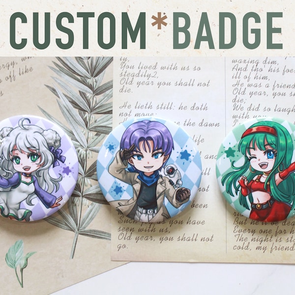 Custom Button Art - Etsy