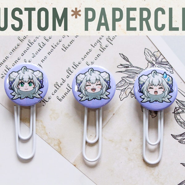 Paper Clip Button - Etsy