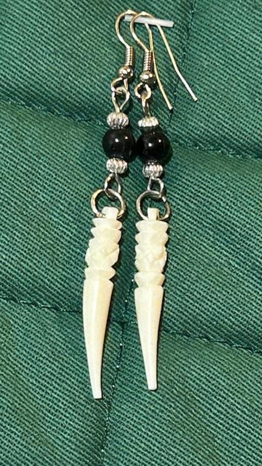 COOL Unique Black & White Tusk African Handmade Hand Carved Jewelry ...