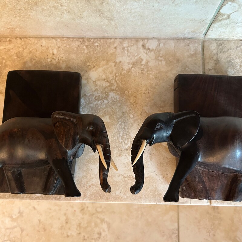 Elephant Bookends - Etsy