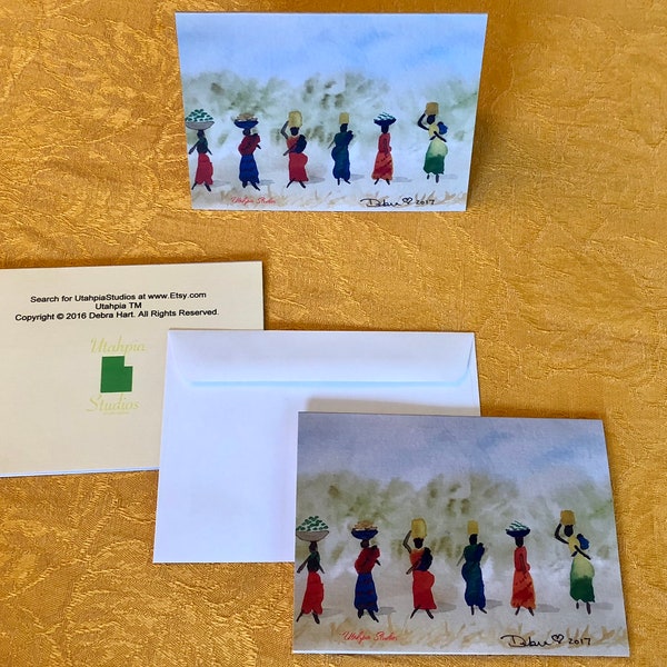 Blank Cards African Theme - Etsy