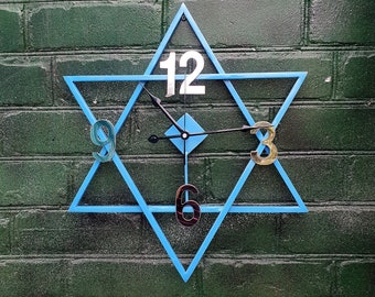 Star of David Clock - Etsy
