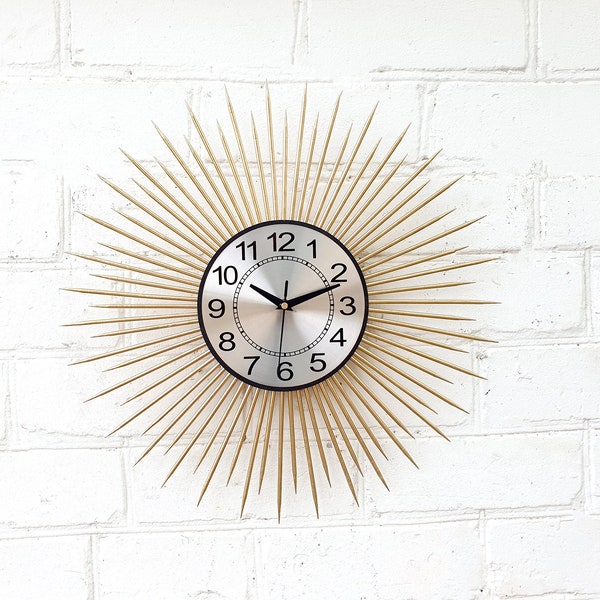 Sunburst Clock - Etsy