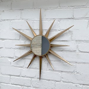 30" Gold Glamorous Sunburst Large Mirror Starburst Unique Wall Mirror ...