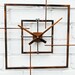 Rust Large Wall Clock Rust Game Metal Modern Wall Clock Copper Clock ...
