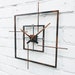 Rust Large Wall Clock Rust Game Metal Modern Wall Clock Copper Clock ...