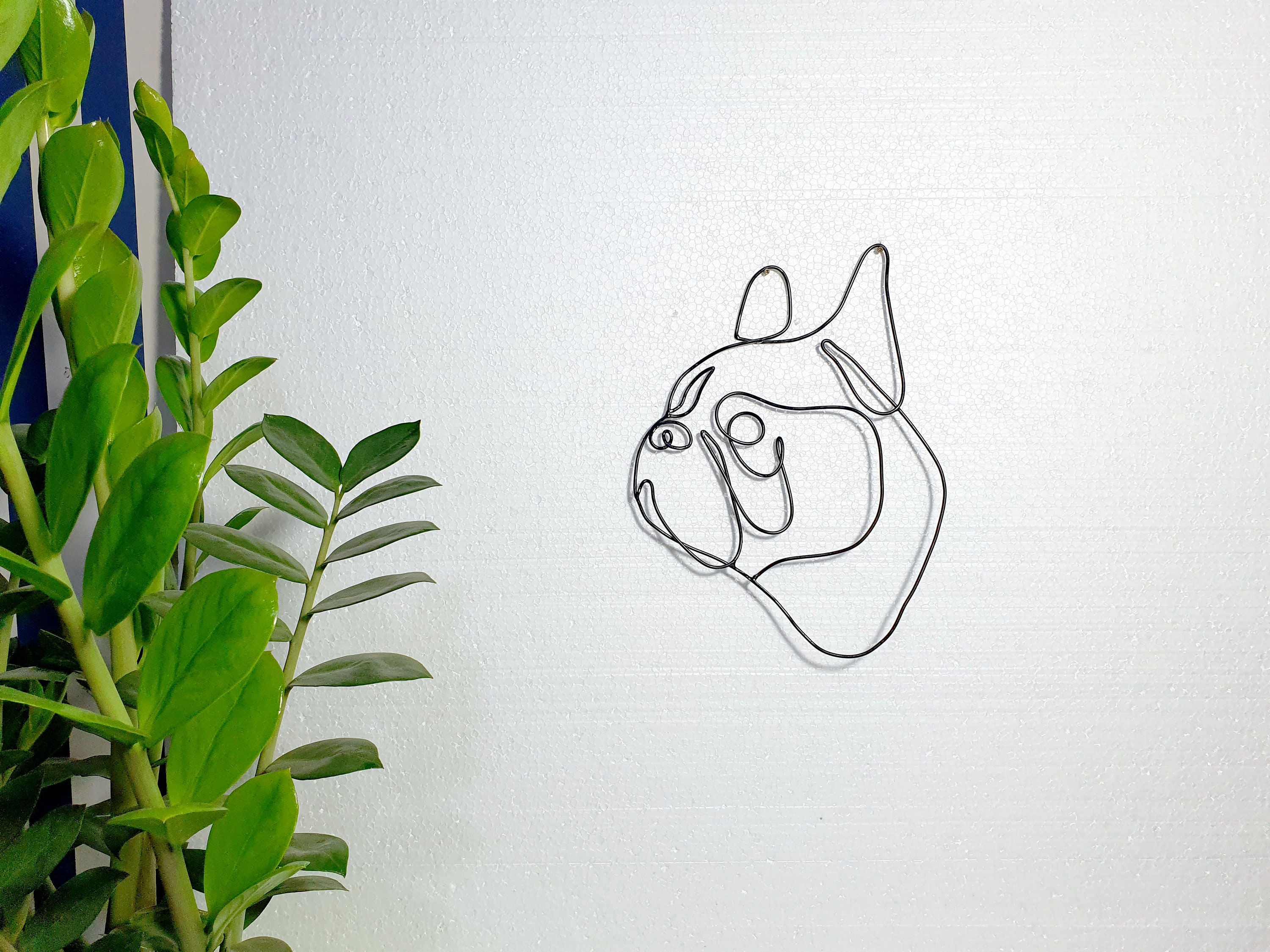 Wire English bulldog French bulldog Skull dog Bulldog | Etsy