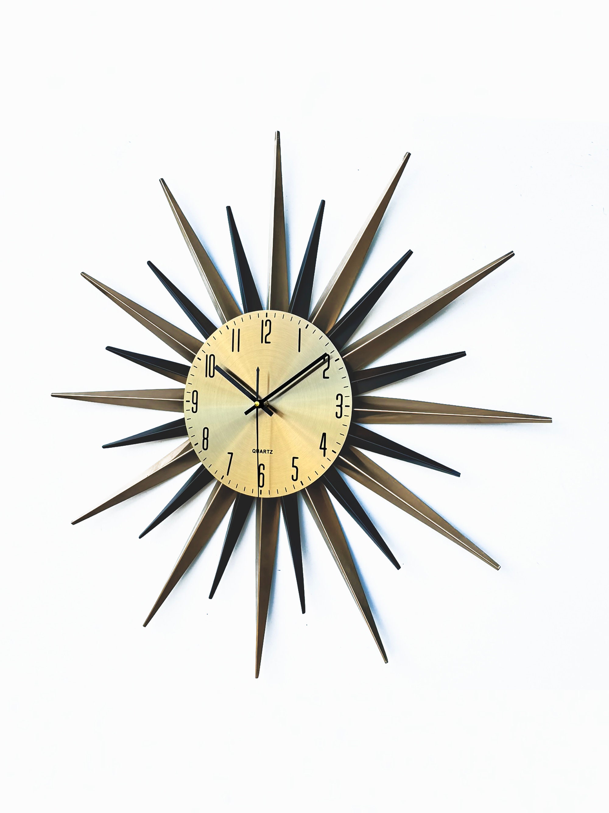 Large Mid Century Modern Starburst Clock - 31" Retro Replica - Etsy