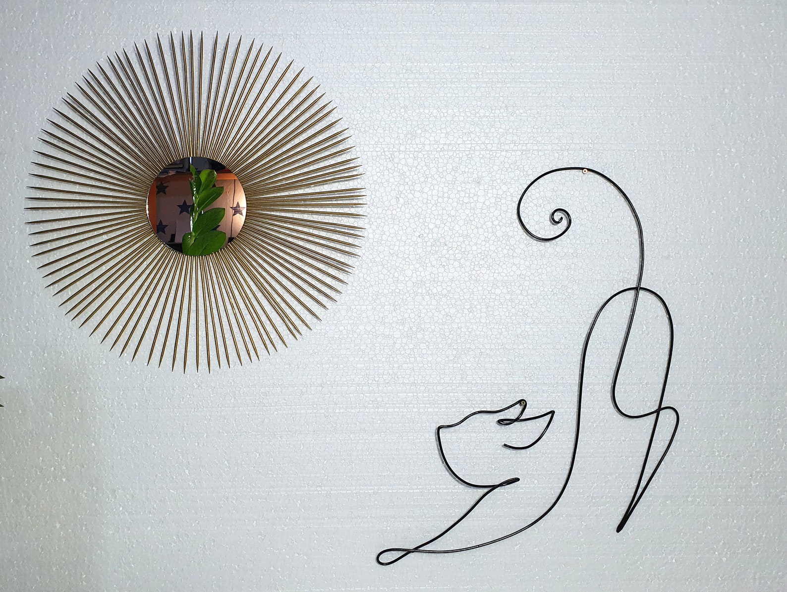 Funny Wire Cat Garden Sculpture Wire Sculpture Abstract - Etsy