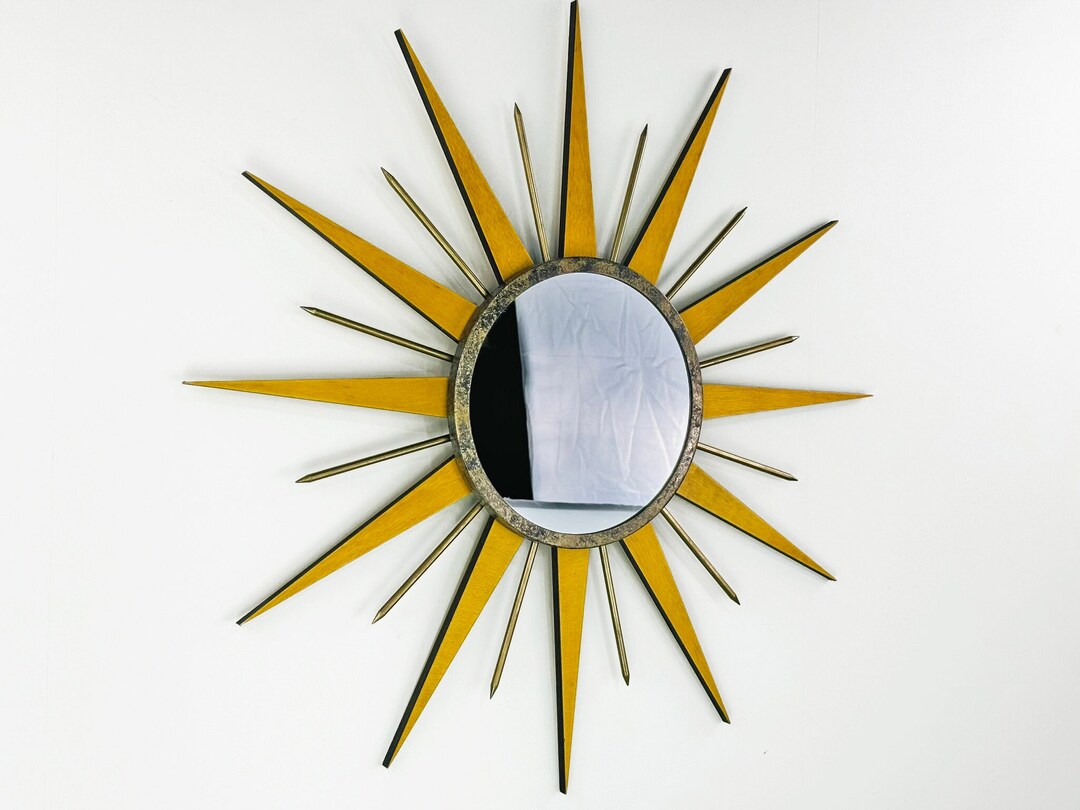 22 Age Design Starburst Wall Mirror Atomic Retro Mirro Gold George ...