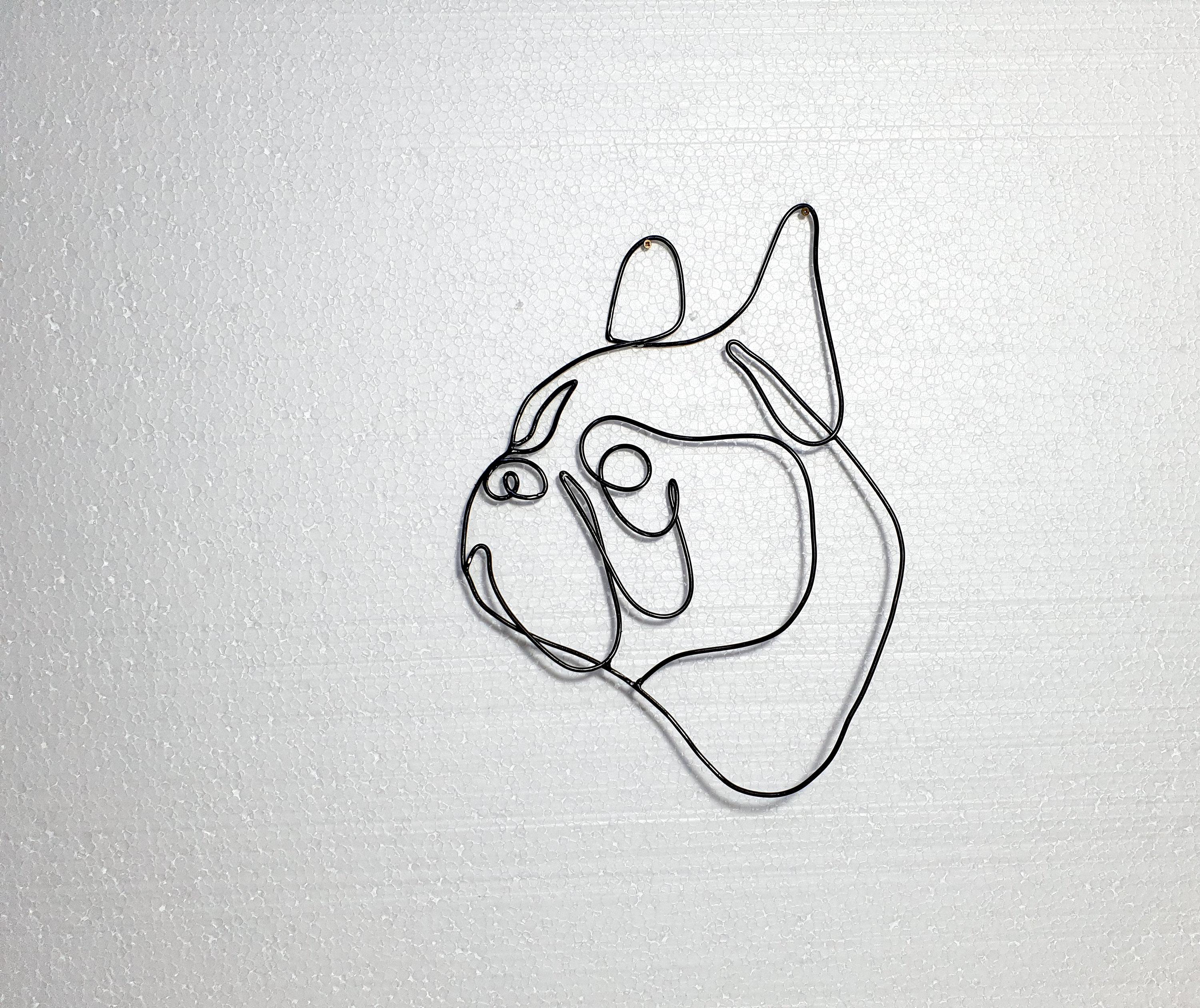 Wire English bulldog French bulldog Skull dog Bulldog | Etsy