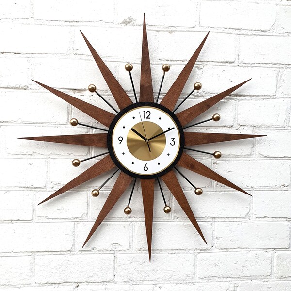 Starburst Clock - Etsy