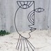 1228abstract Face Wire Sculpture Geometric Art - Etsy