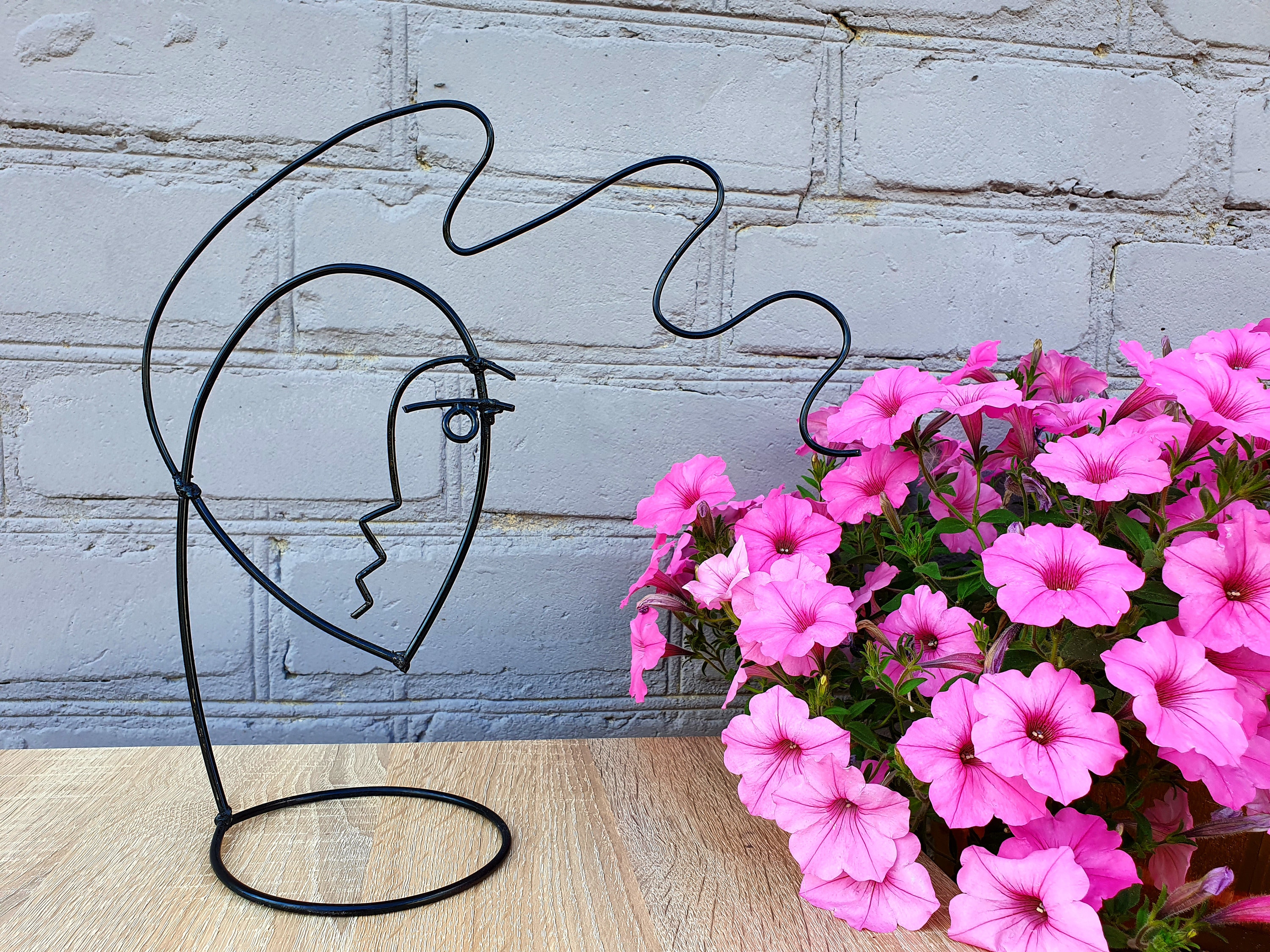 13 Abstract Face Wire Sculpture Geometric Art Wire Art - Etsy UK