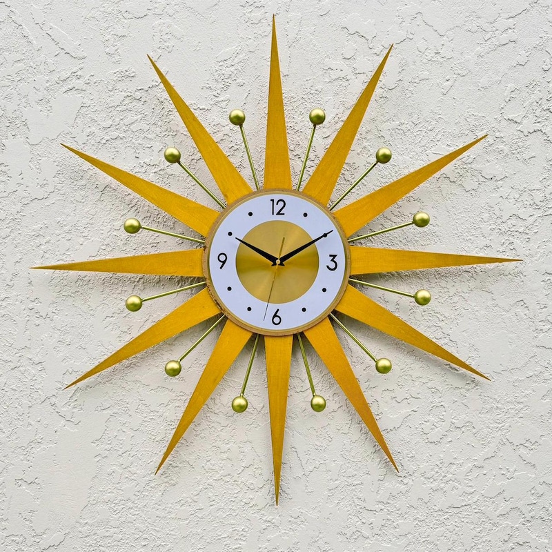 Sun Wall Clock - Etsy