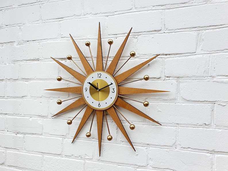 26 30 Atomic Wall Clock Light Beam Starburst Clock - Etsy