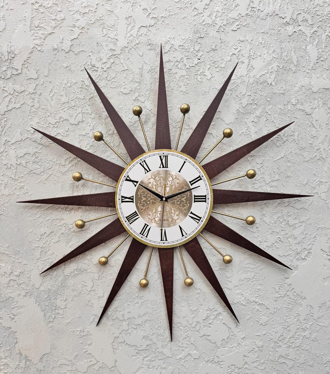 31 Large Wall Clock Antique Wall Clock Unique Vintage Clock Retro Clock ...