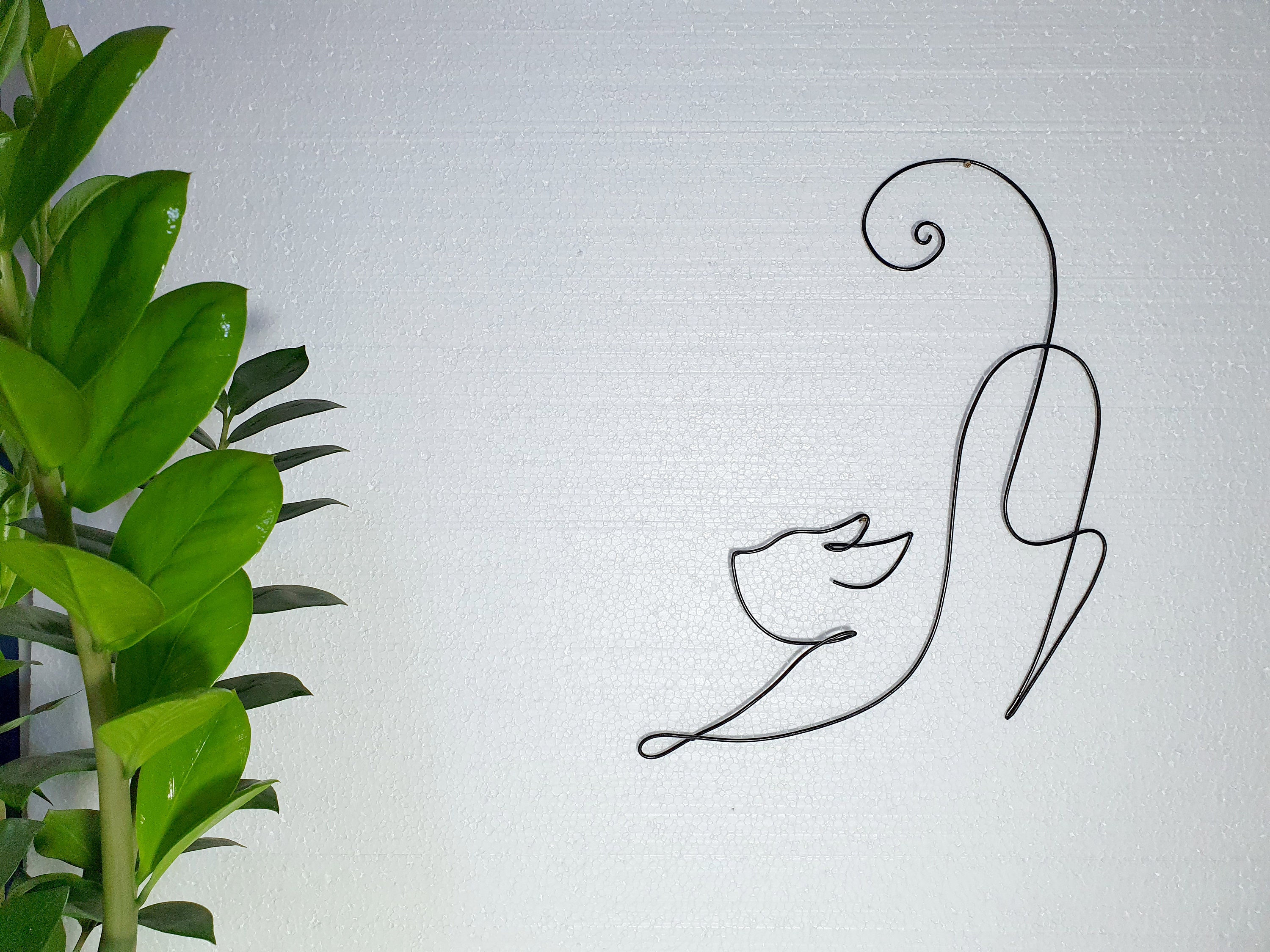 Funny Wire Cat Garden Sculpture Wire Sculpture Abstract - Etsy