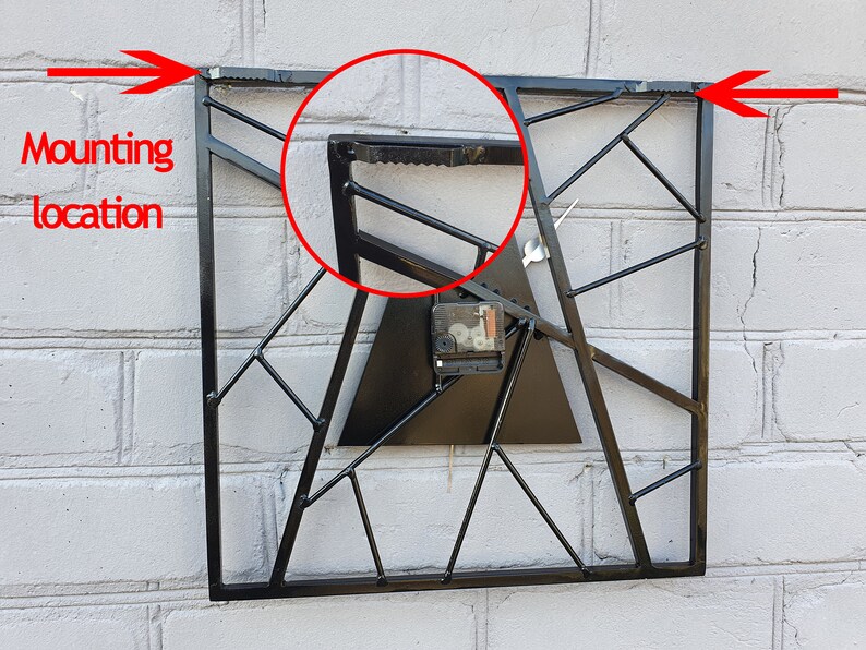 Rust Large Wall Clock Rust Game Metal Modern Wall Clock Copper | Etsy