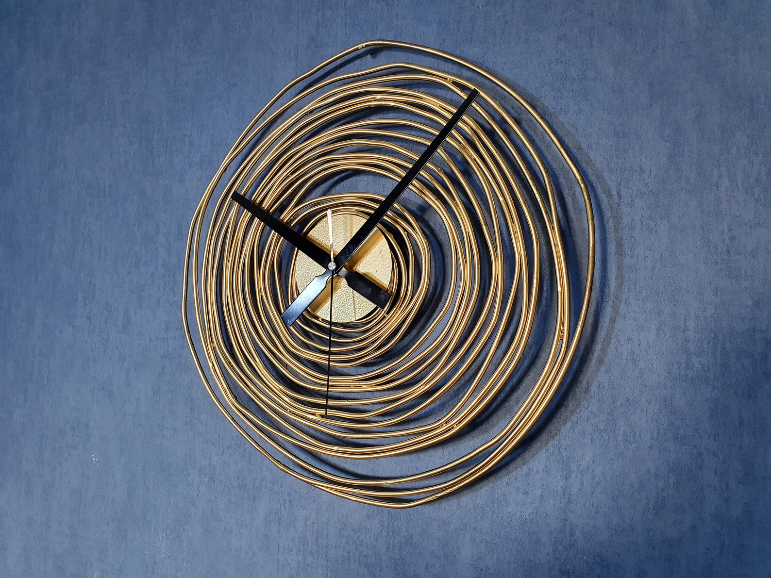 18 20 Abstract Large Metal Gold Clock Large Wall | Etsy