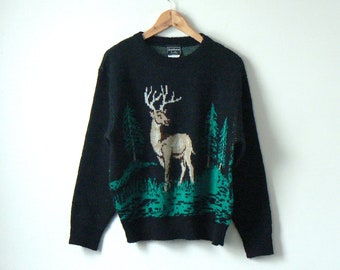 Deer sweater | Etsy