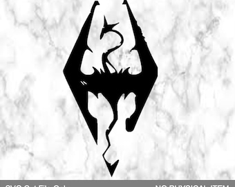 Skyrim logo svg - Etsy Nederland