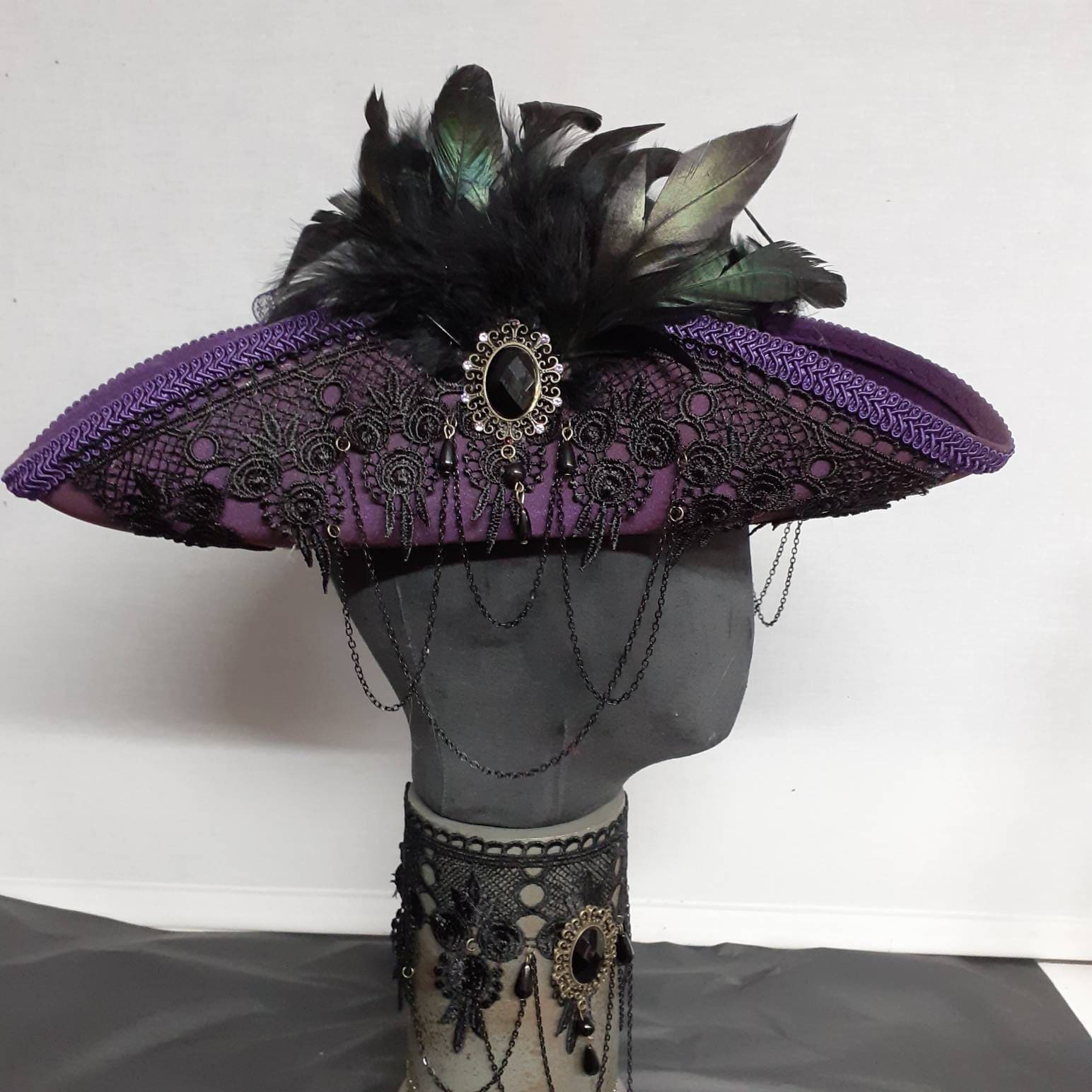 Purple Pirate Hat - Etsy