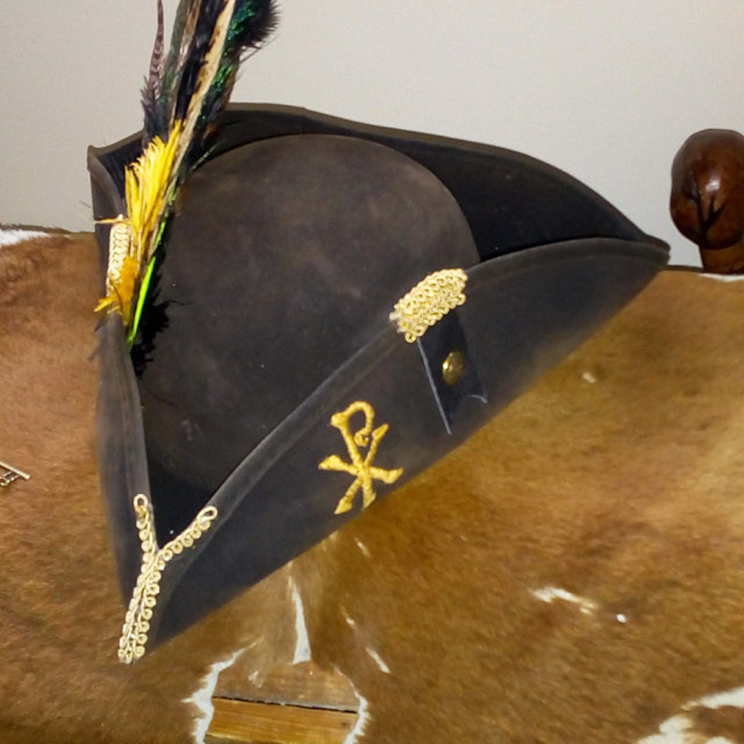 CHI RHO Ancient Symbol Hand Embroidered Tricorn Hat Pinchfront - Etsy