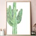 Cactus Print Boho Wall Decor Aquarelle Cactus Wall Art Watercolor Print ...