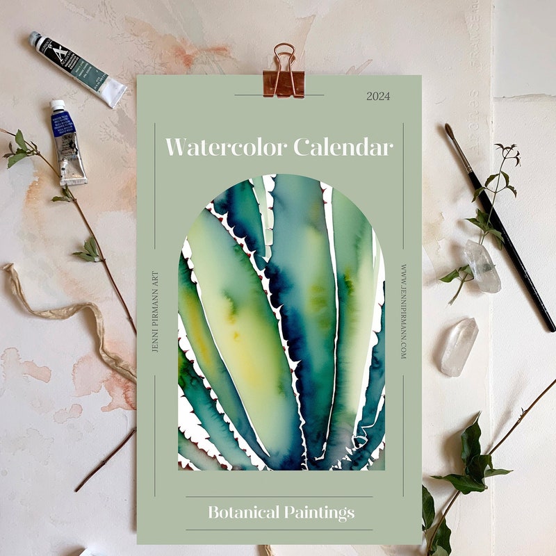 Watercolor Calendar - Etsy