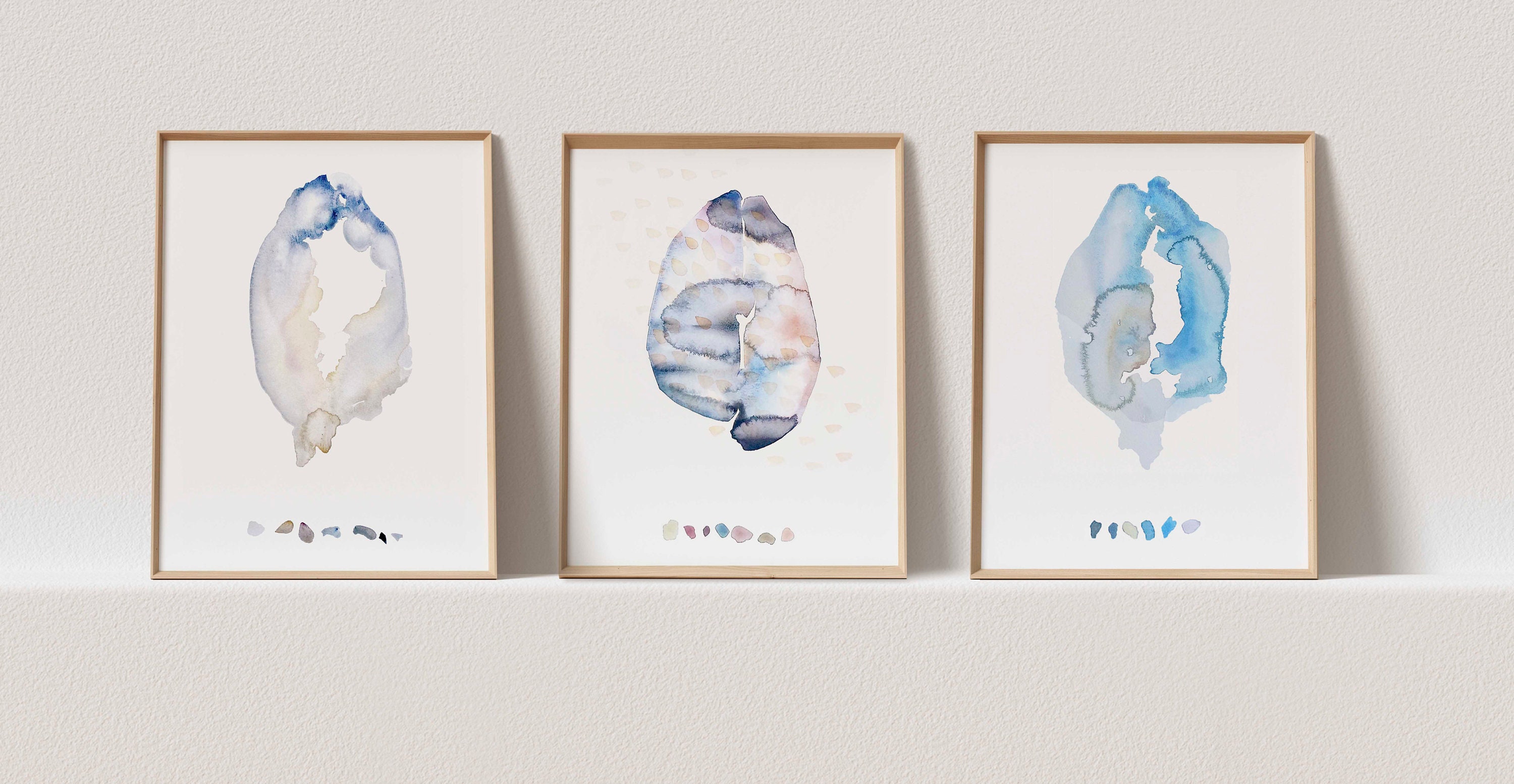 Gallery Wall Set Abstract Art 3 Piece Wall Art Set of 3 Prints | Etsy