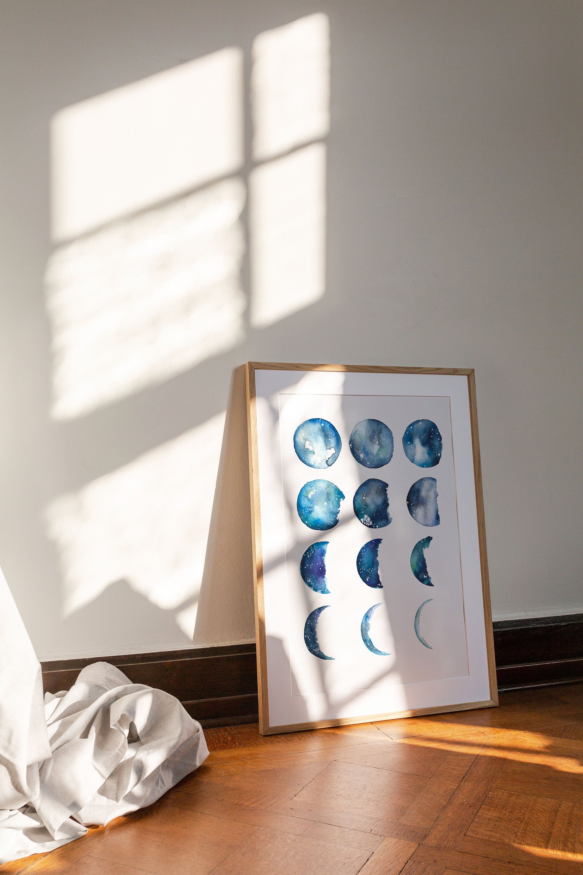 Moon Phases Print Moon Art Moon Phase Art Moon Phases Wall Art ...