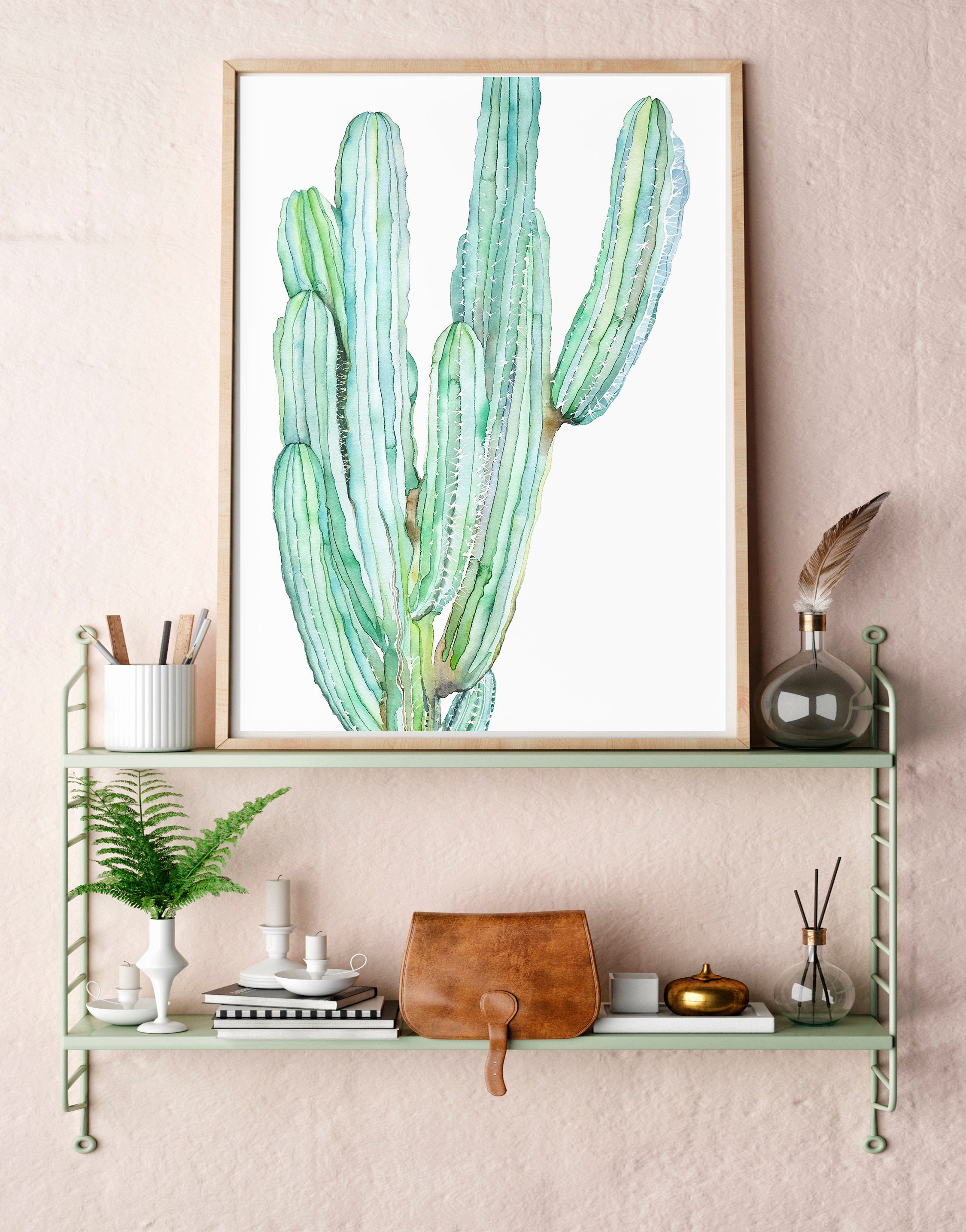 Cactus Print Watercolor Print Botanical Print Cactus Decor Boho Wall ...