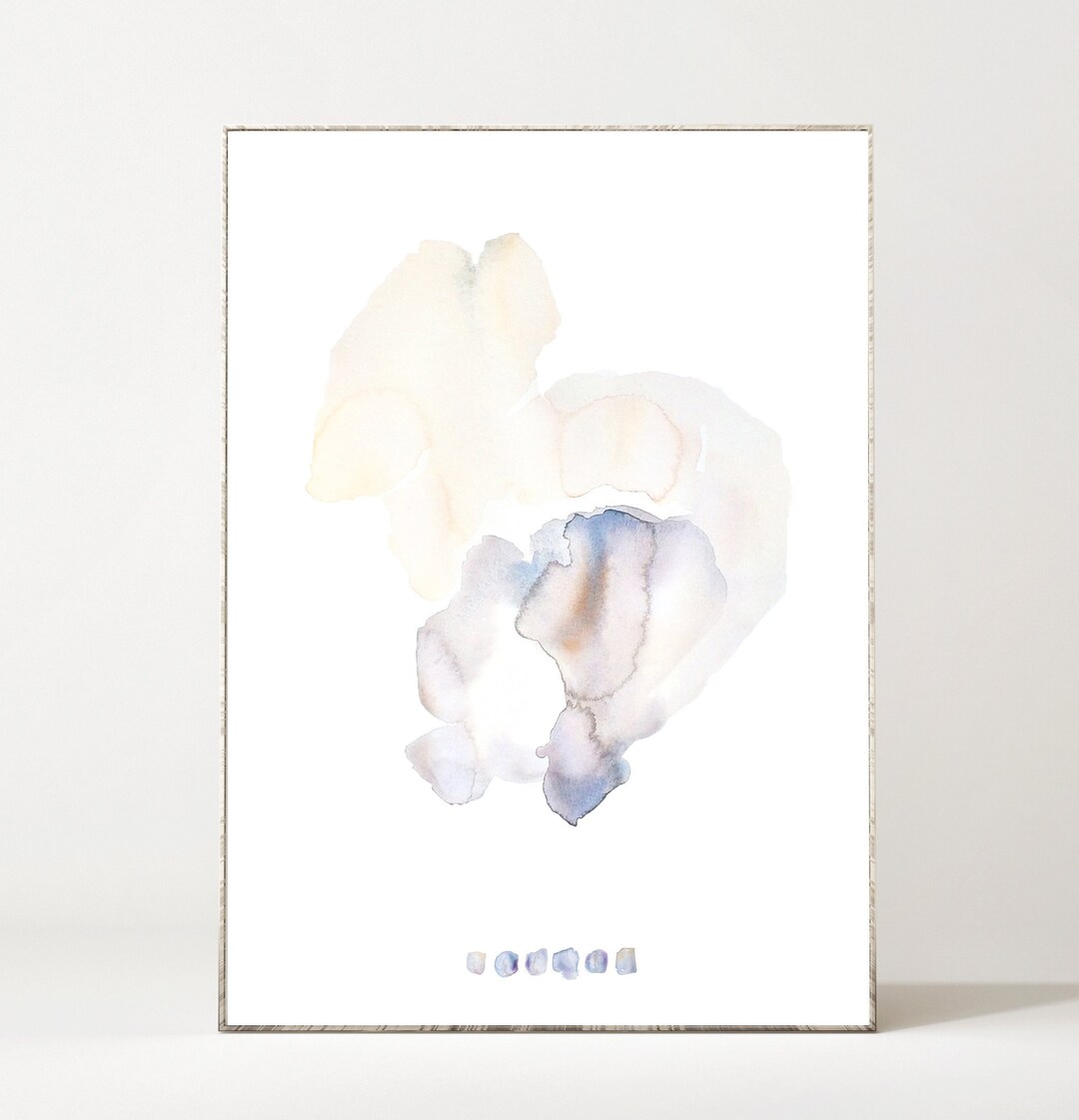 Abstract Watercolor Print Minimalist Abstract Watercolor Painting ...