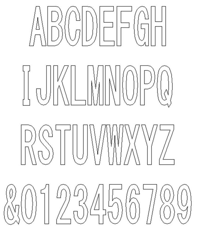 16 Large Skinny Block Letters Large Letter Wall Decor | Etsy