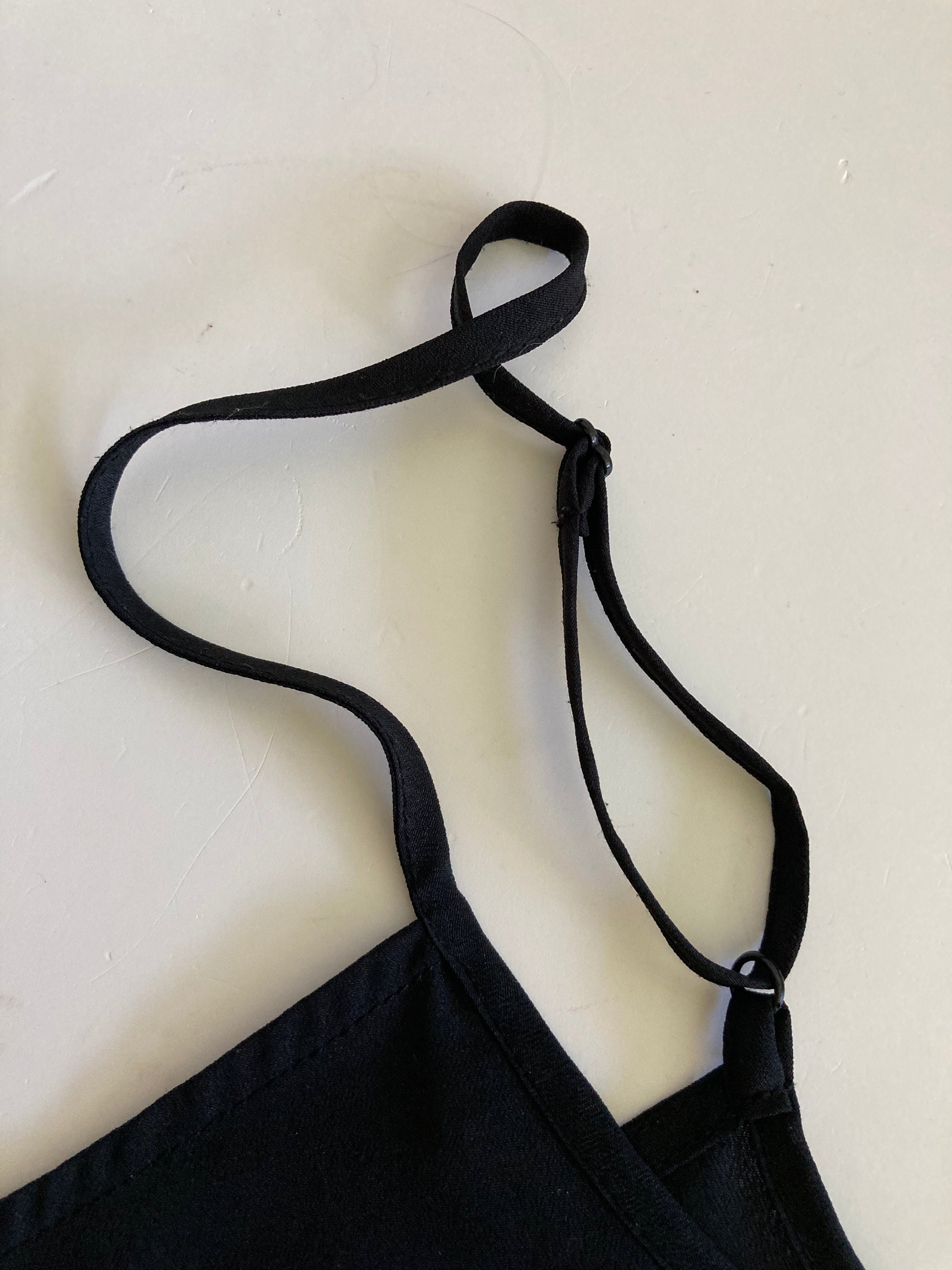 Vintage Top Black Top Lace Thin Strap Top Dainty Top - Etsy