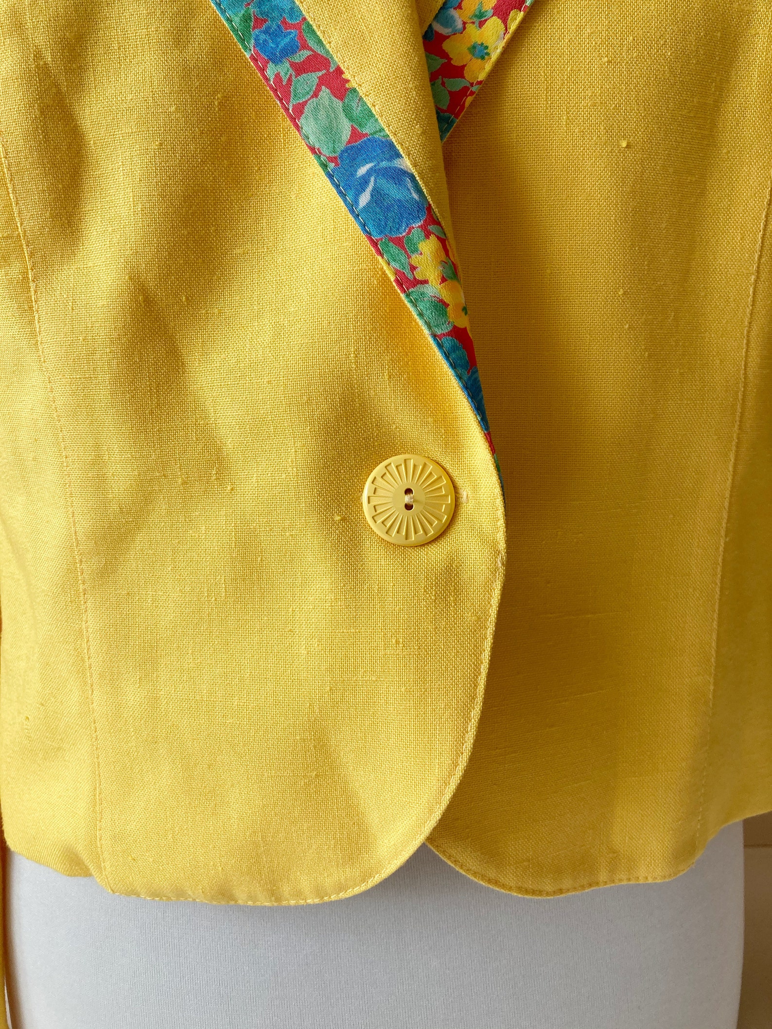 Vintage Blazer, 70s Blazer, Yellow 70s Blazer, 70s Style, Yellow Blazer ...