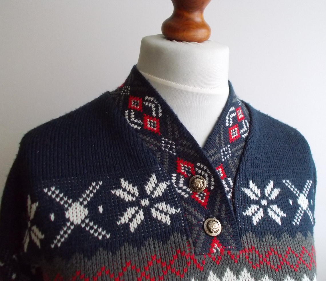 Vintage Mens Sweater Nordic Sweater Scandinavian Sweater | Etsy