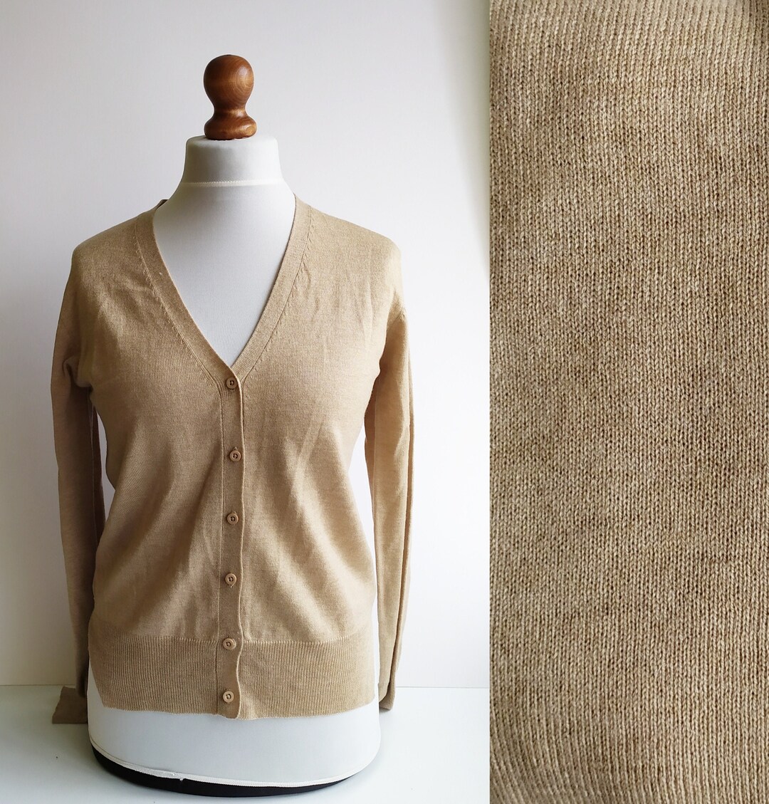 Vintage Wool Cardigan, Brown Cardigan, Womens Cardigan, Wool Sweater ...