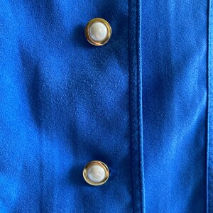 Vintage Shacket, Blue Shacket, Bright Blue Jacket, Blue Shirt, Retro ...